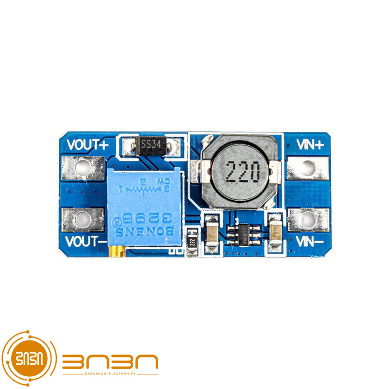 ماژول افزاينده ولتاژ 2 آمپر MT3608 - باباخانی الکترونیک