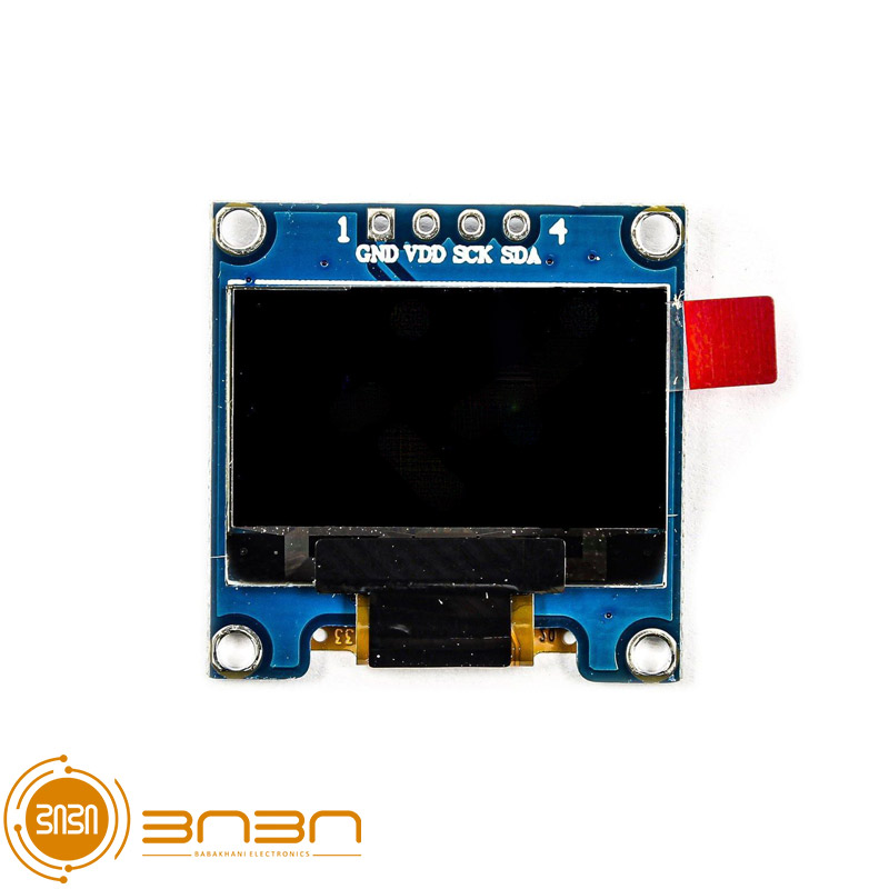 ماژول نمایشگر OLED 0.96 اینچ رابط I2C و درایور SSD1306 - باباخانی الکترونیک